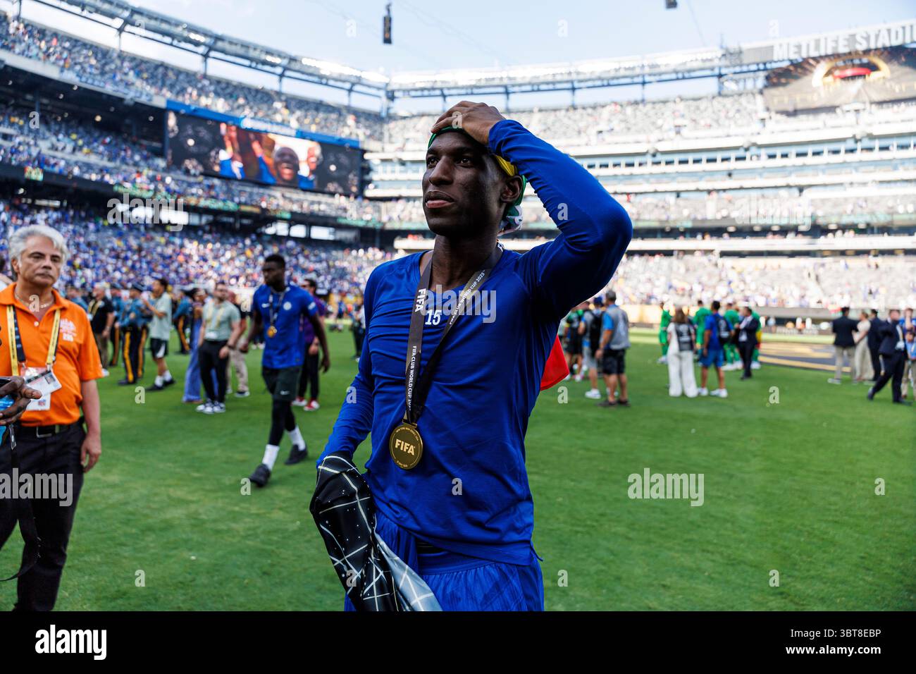 New Jersey - July 13: Nicolas Jackson of Chelsea FC celebrates with ...