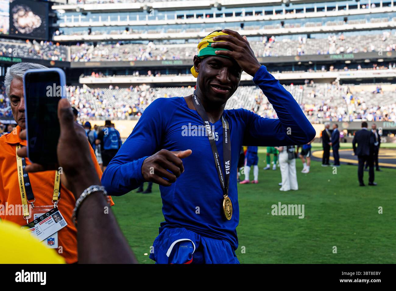 New Jersey - July 13: Nicolas Jackson of Chelsea FC celebrates with ...