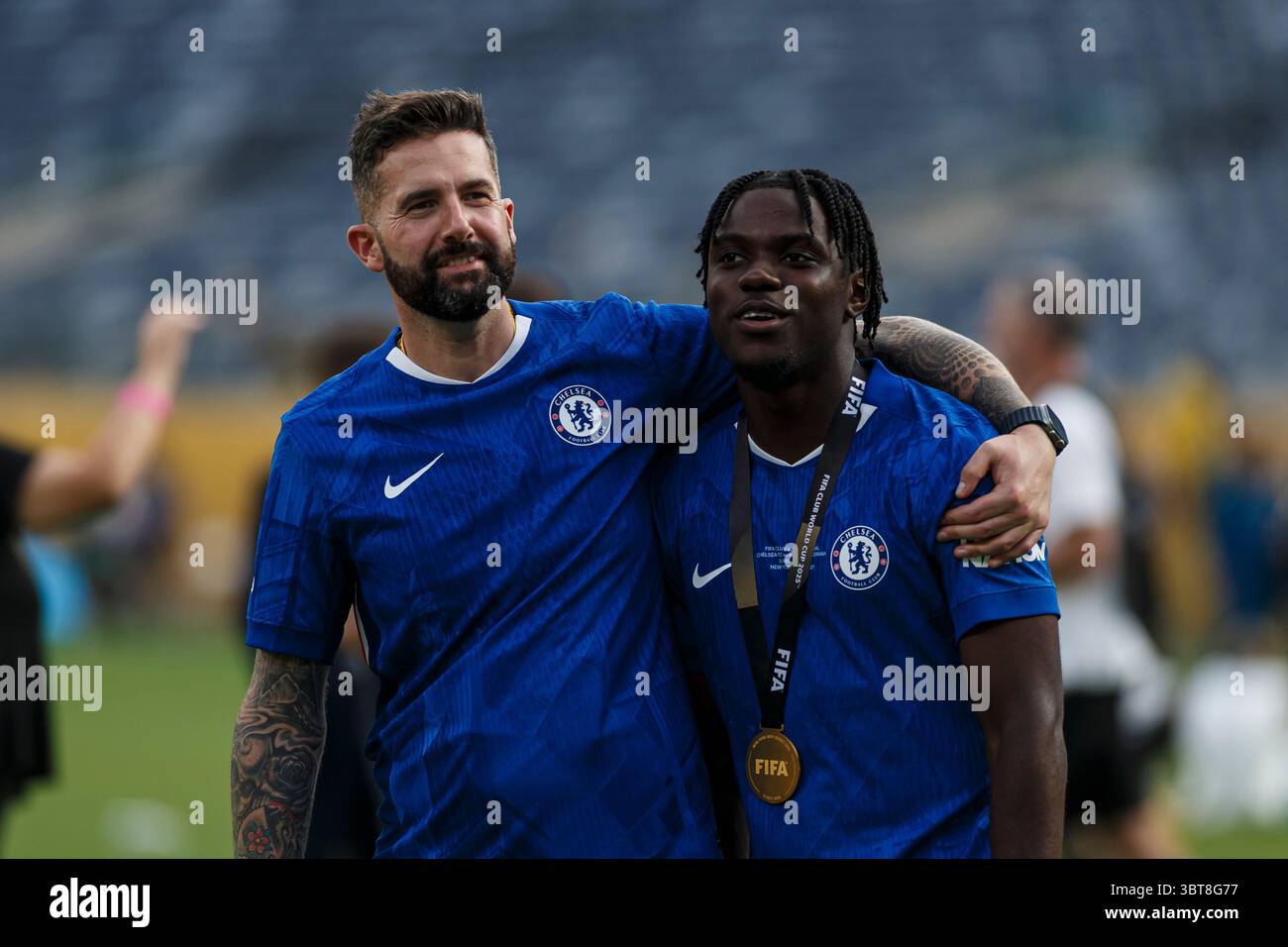 New Jersey - July 13: Players of Chelsea FC celebrates with Gold medal ...