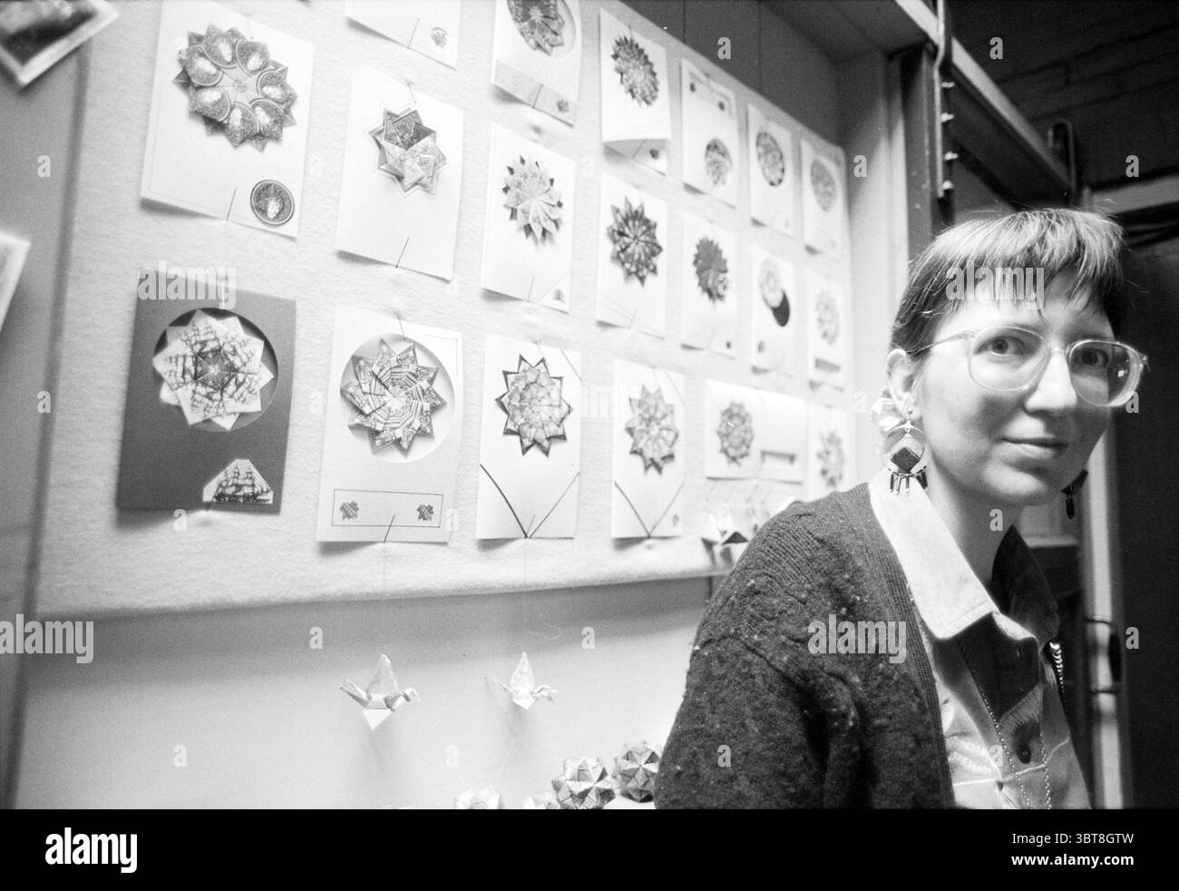 Creative collage image young Black and White Stock Photos & Images - Alamy