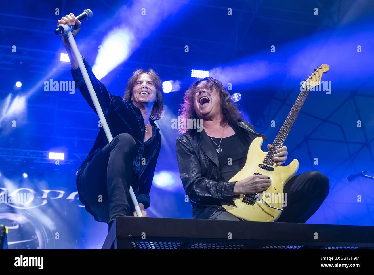 Genoa, Monday, July 14, 2025. Europe, Joey Tempest's band, will perform ...