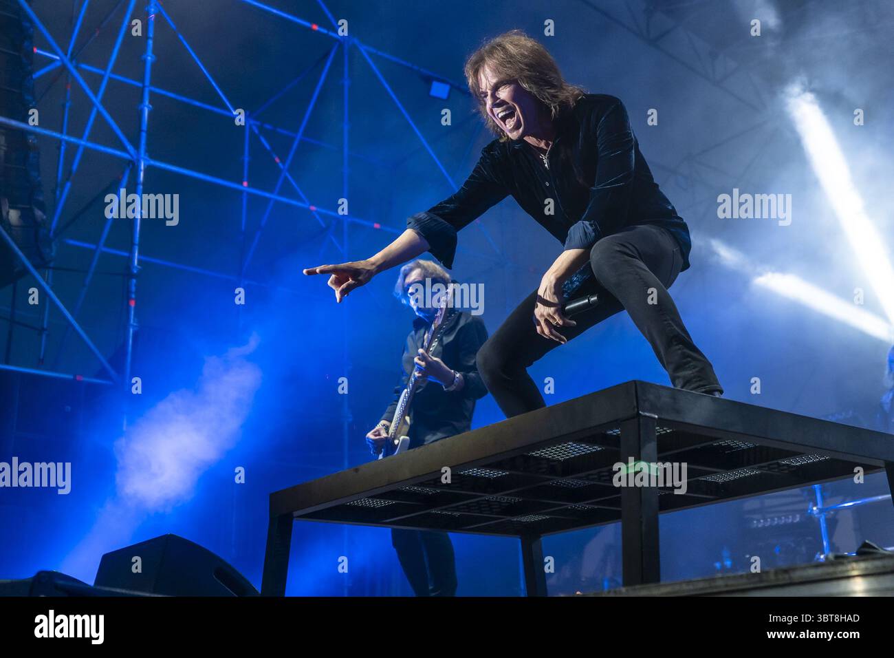 Genoa, Monday, July 14, 2025. Europe, Joey Tempest's band, will perform ...