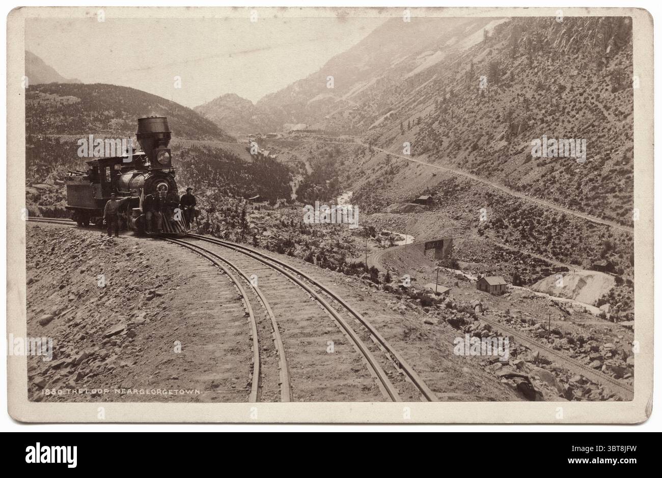 The Loop Near Georgetown, ca 1880, by William Henry Jackson Stock Photo ...