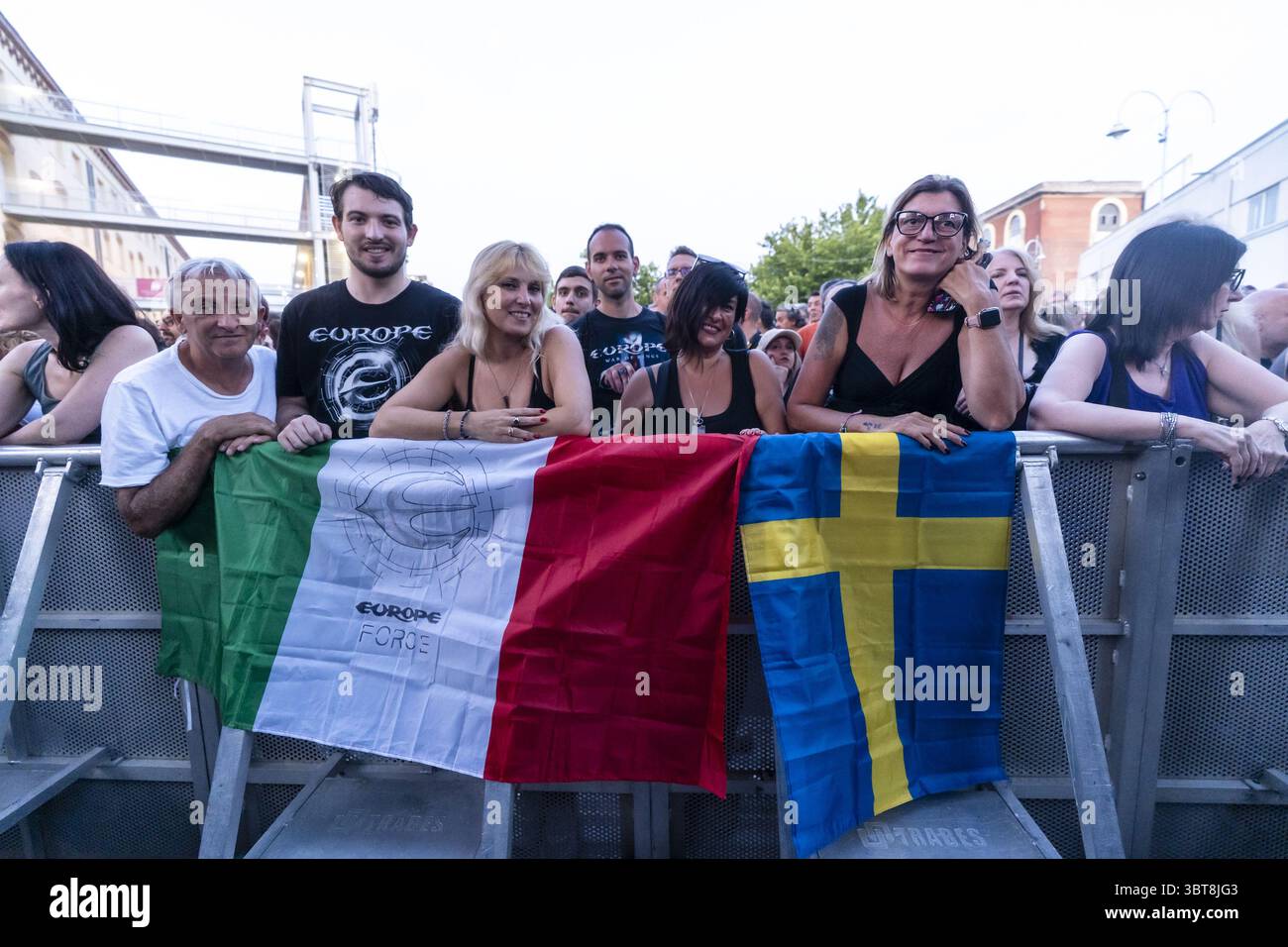 Genoa, Monday, July 14, 2025. Europe, Joey Tempest's band, will perform ...