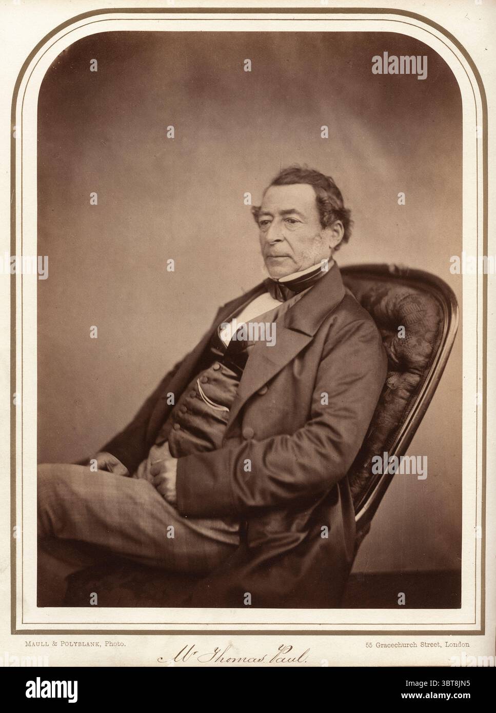 Thomas Paul, 1856, by Maull & Polyblank Stock Photo - Alamy