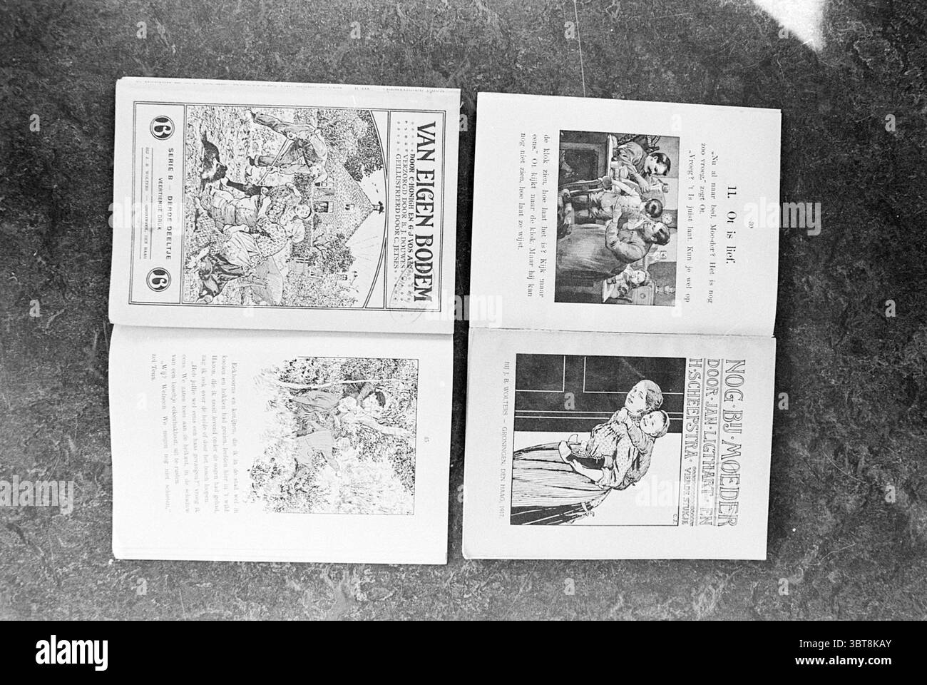 Vintage childrens book cover Black and White Stock Photos & Images - Alamy