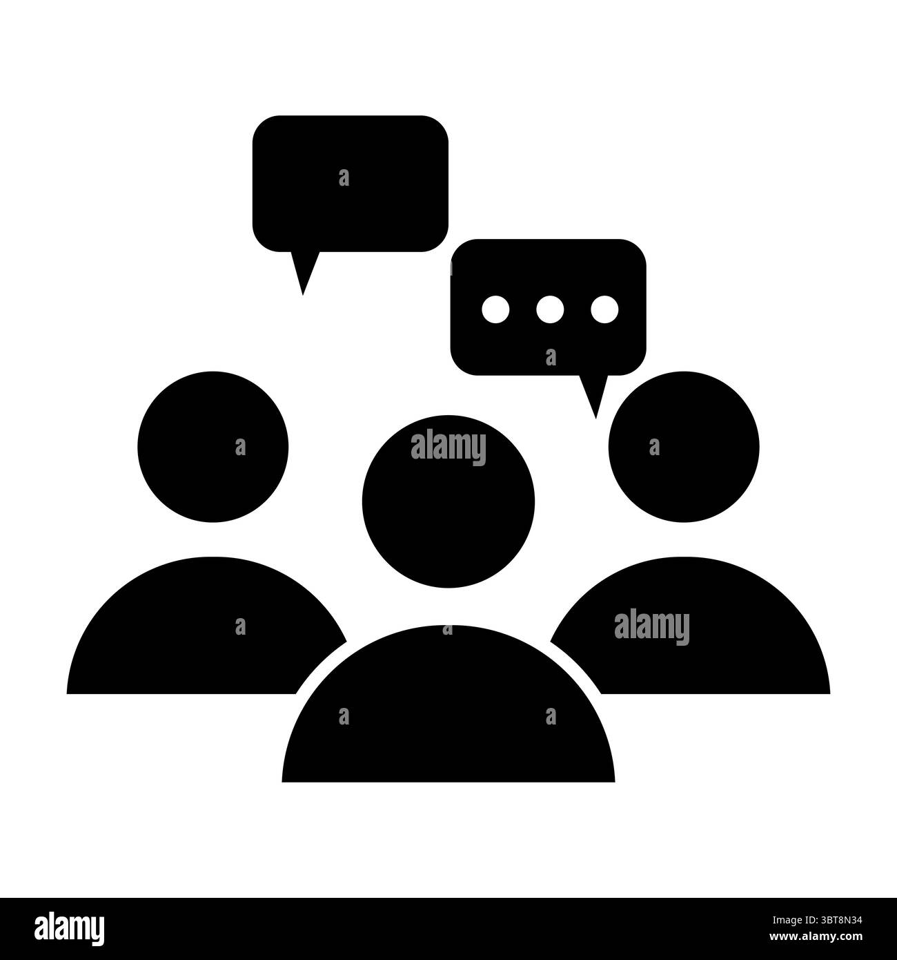 Group icons meeting. People communication symbol. Chat dialog Vector ...