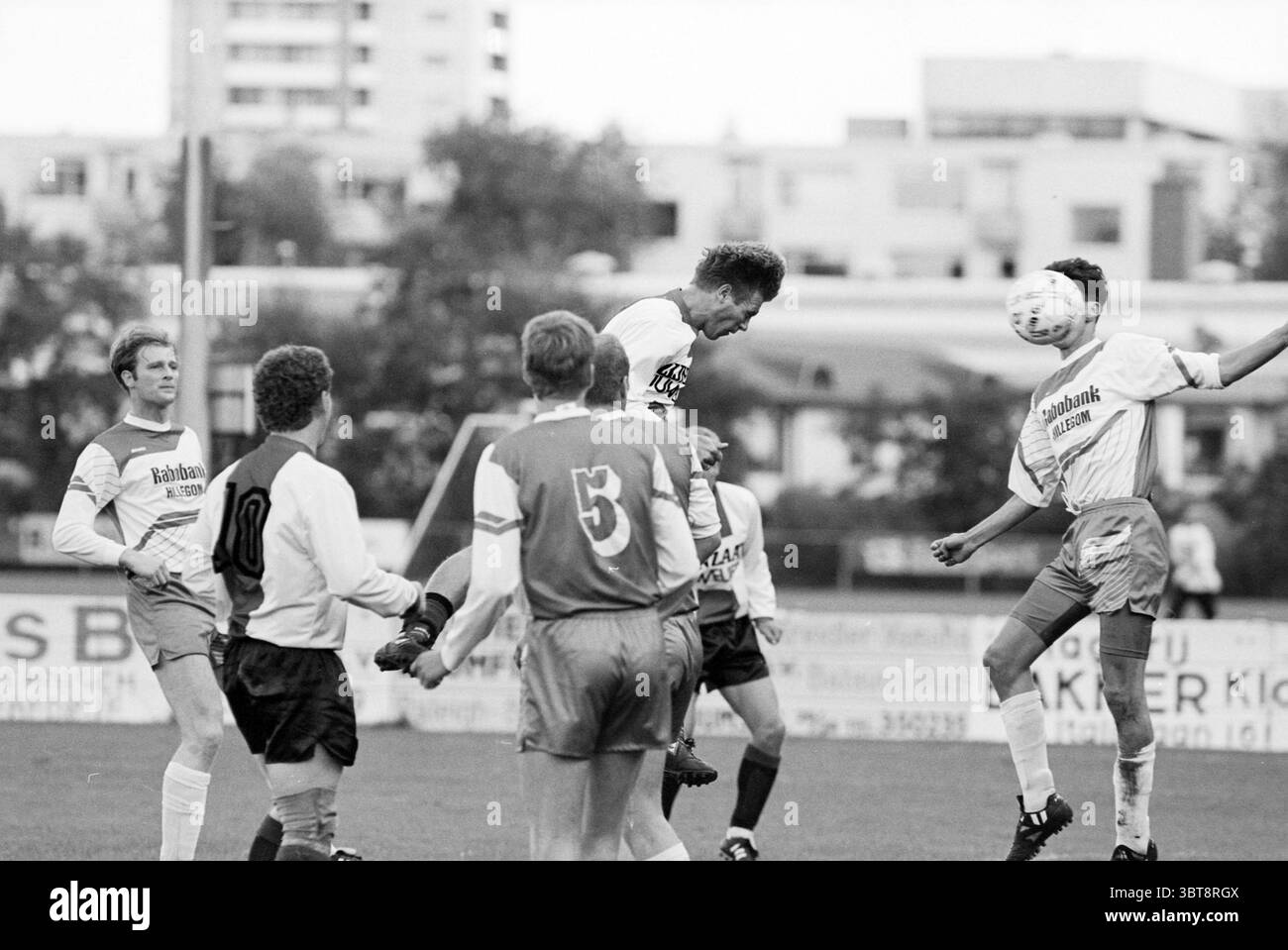 Soccer players in red uniforms Black and White Stock Photos & Images ...