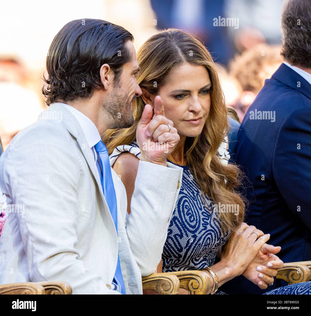 Prince Carl Philip, Princess Madeleine during the festivities for the ...