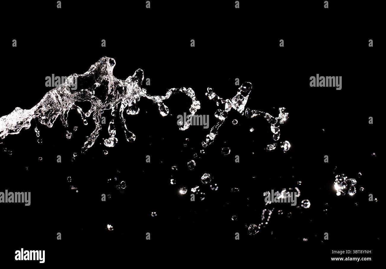 Water splash background. Drop pattern. Drop splash motion. Droplet ...