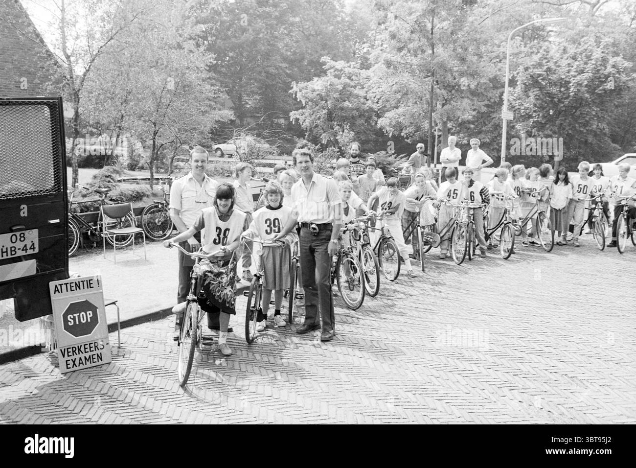 Residential area trees greenery Black and White Stock Photos & Images ...