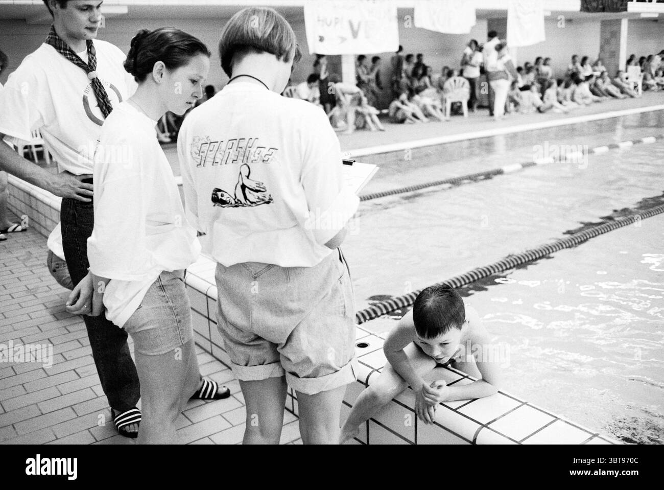 Splash '93 swimming scouting Boerhaavebad Haarlem. Water scouts sea ...