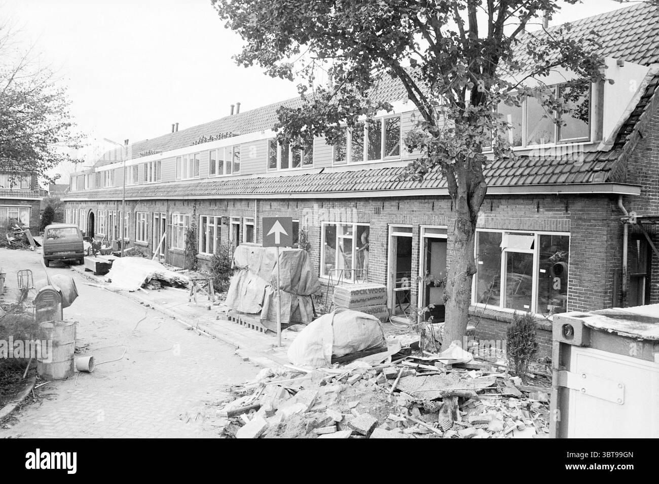 Several two story buildings line hi-res stock photography and images ...