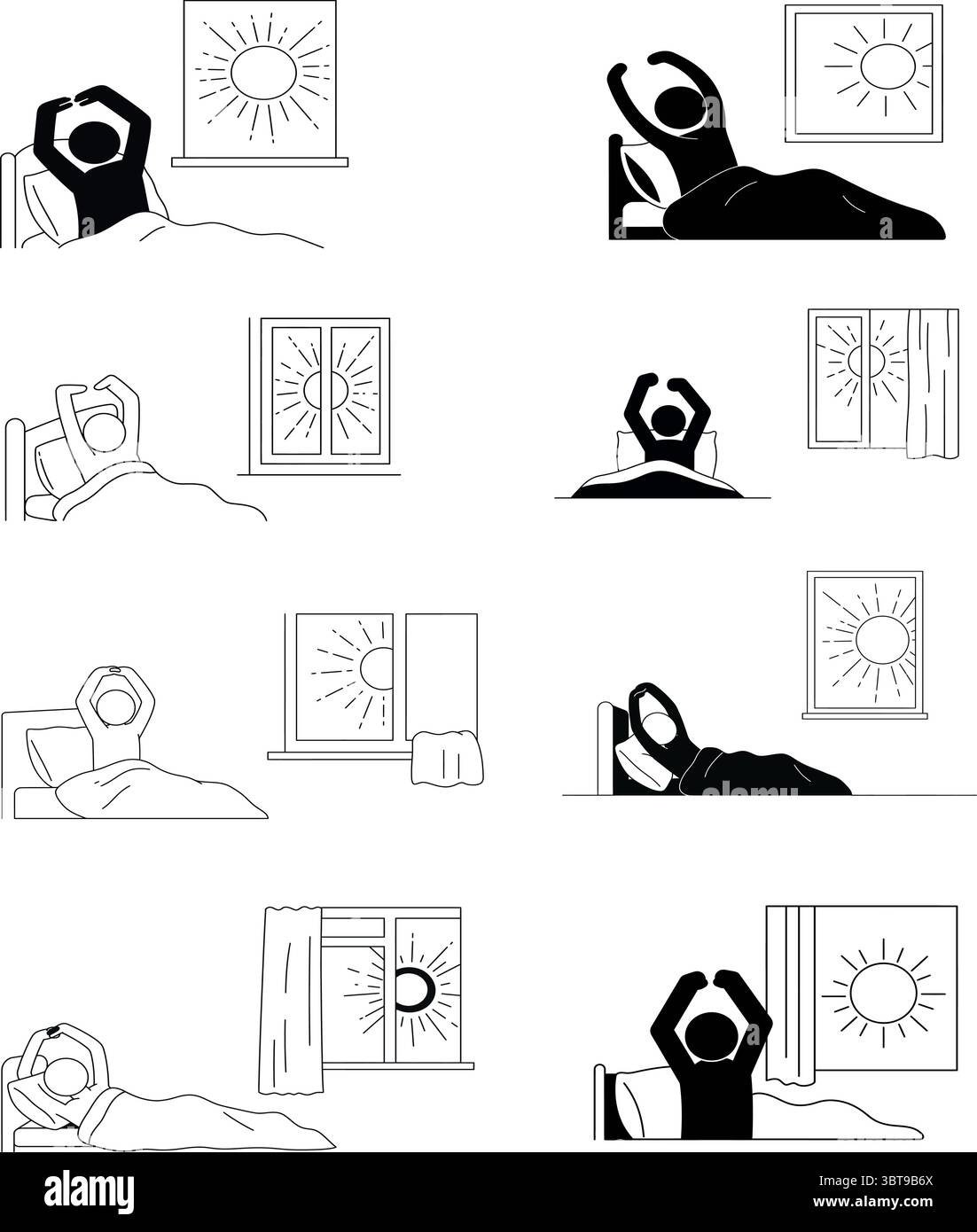 Set early morning Cut Out Stock Images & Pictures - Alamy