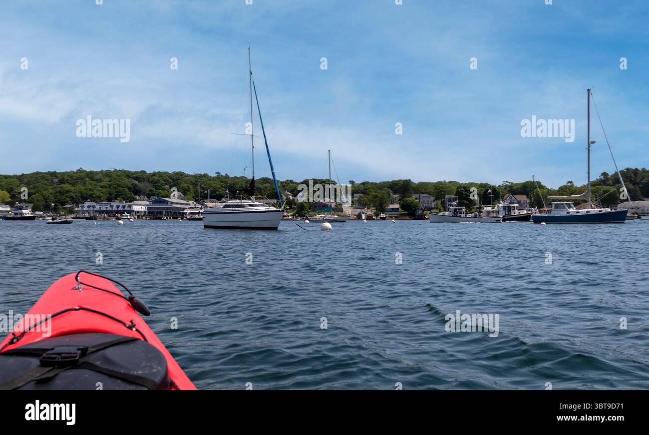 June 23, 2025: Boothbay Harbor, ME - Boothbay Harbor Maine from kayak ...