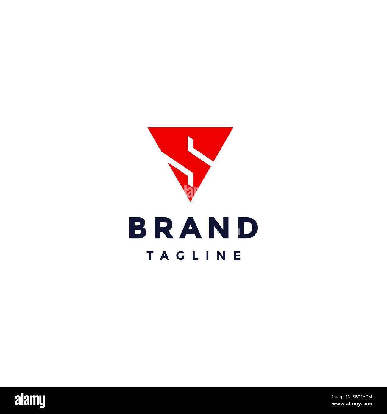Strong Triangle Initial Letter S Logo Design. Triangle Symbol Forming ...