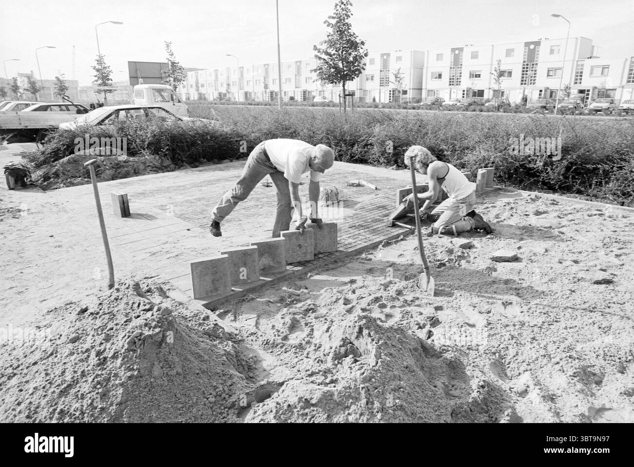 A trowel in soil Black and White Stock Photos & Images - Alamy
