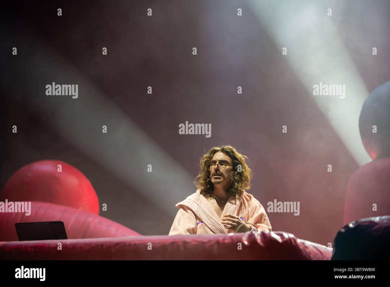 American electronic musician and YouTuber Marc Rebillet performs live ...