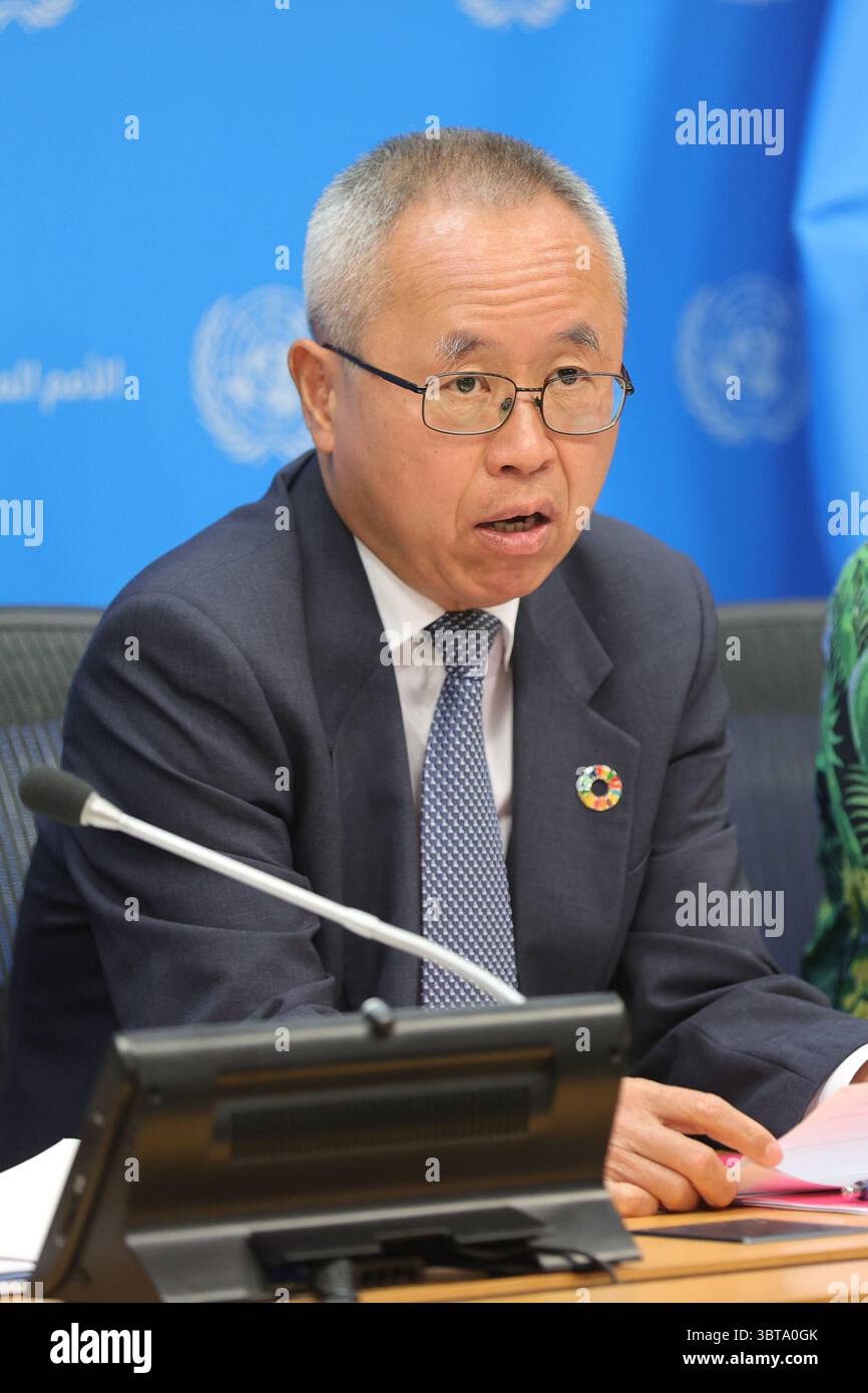 NEW YORK, NEW YORK - JULY 15, 2025: United Nations Secretary-General ...