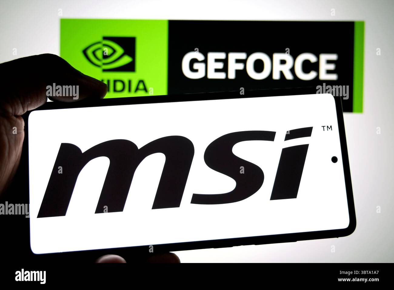 In this photo illustration, a MSi logo is seen displayed on a ...