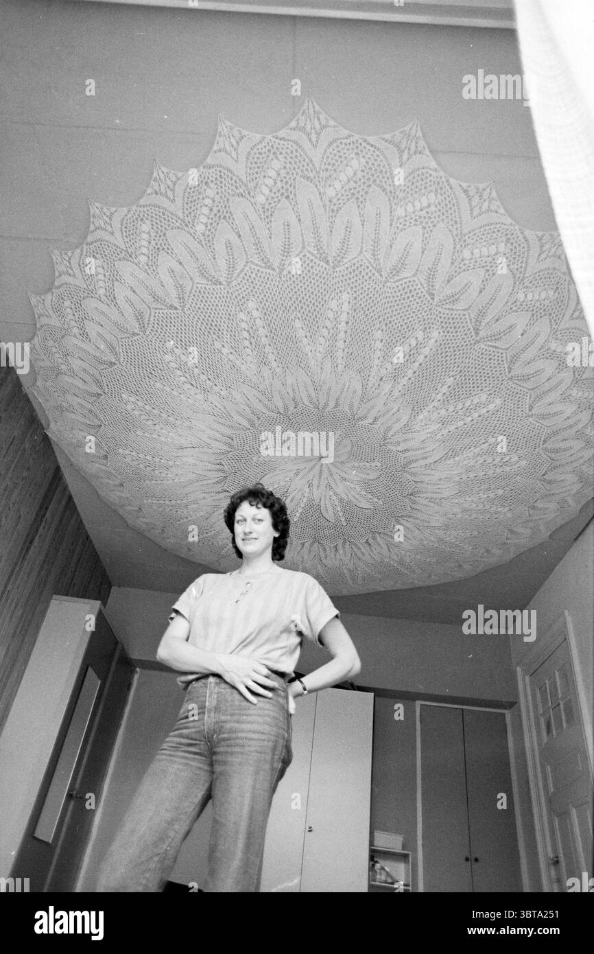 Thea van de Lee with ceiling tapestry Gobelins tapestries, Whizgle News ...