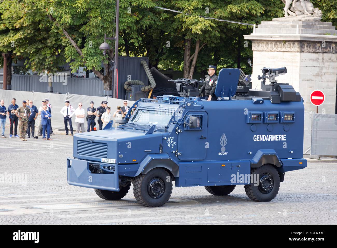 Paris, France. 14th July, 2025. Parade of motorized troops during the ...