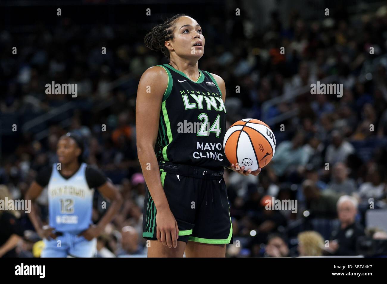 Chicago, USA, July 14, 2025: Napheesa Collier (24 Minnesota Lynx) is ...