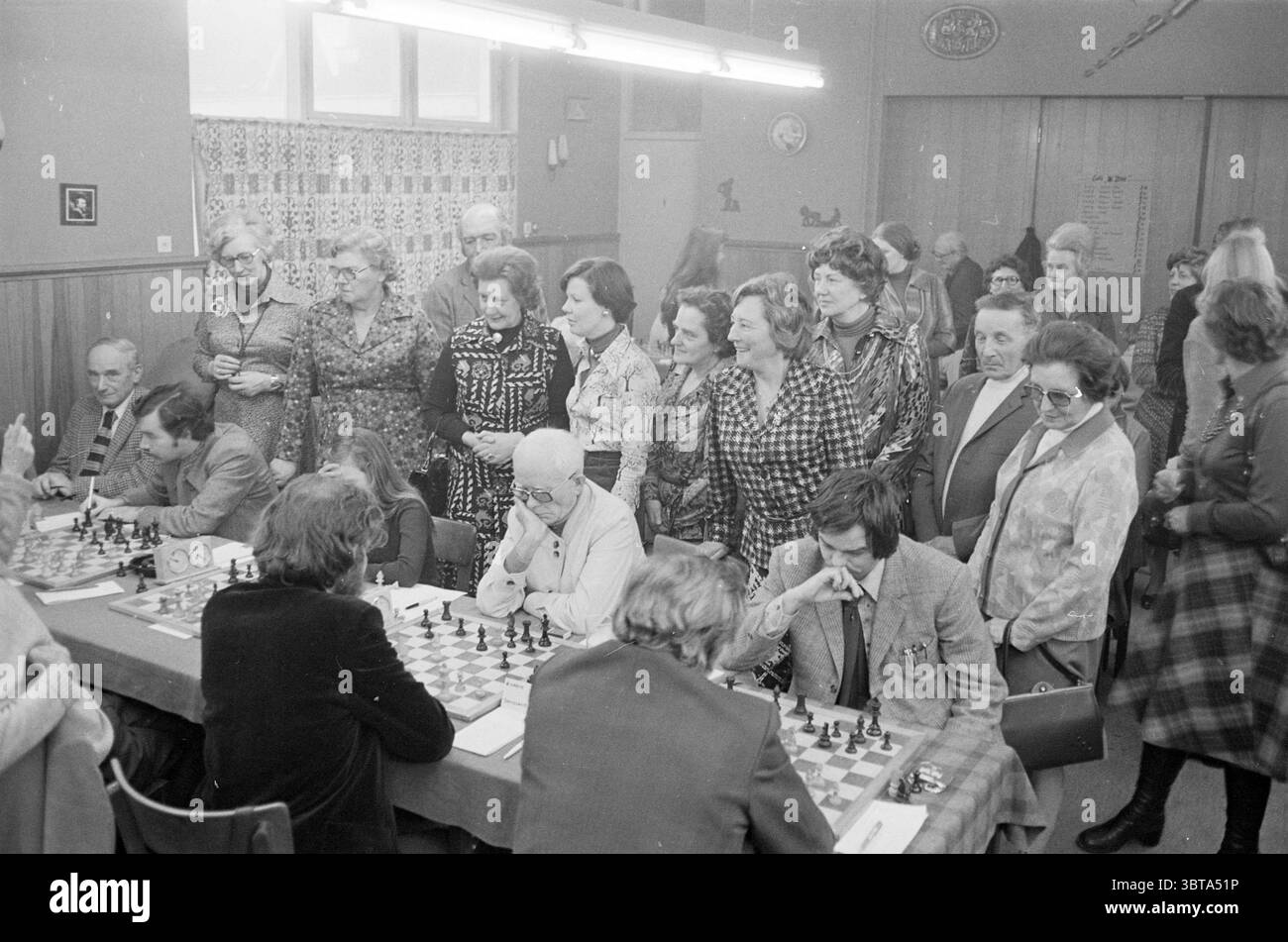 Chess tournament., Whizgle News, Dutch Desk, The Netherlands, 1950 ...