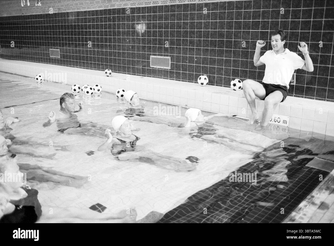 Warm water pool filled Black and White Stock Photos & Images - Alamy