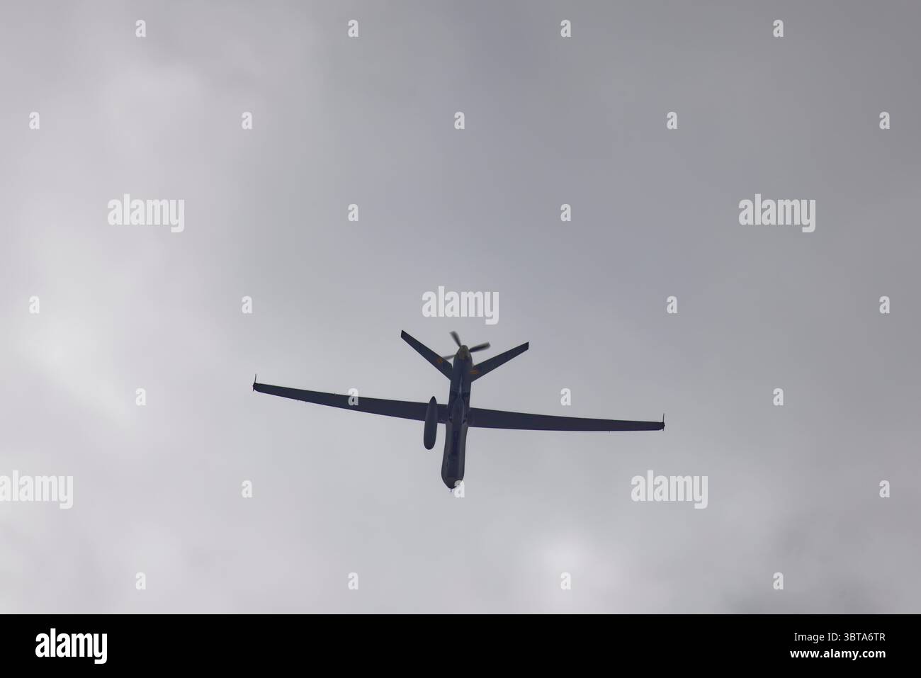 Paris, France. 14th July, 2025. Flypast by 1 REAPER during the French ...