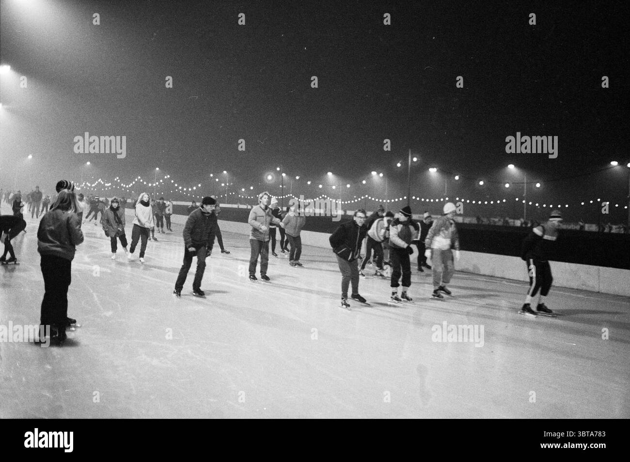 Lights strung overhead Black and White Stock Photos & Images - Alamy