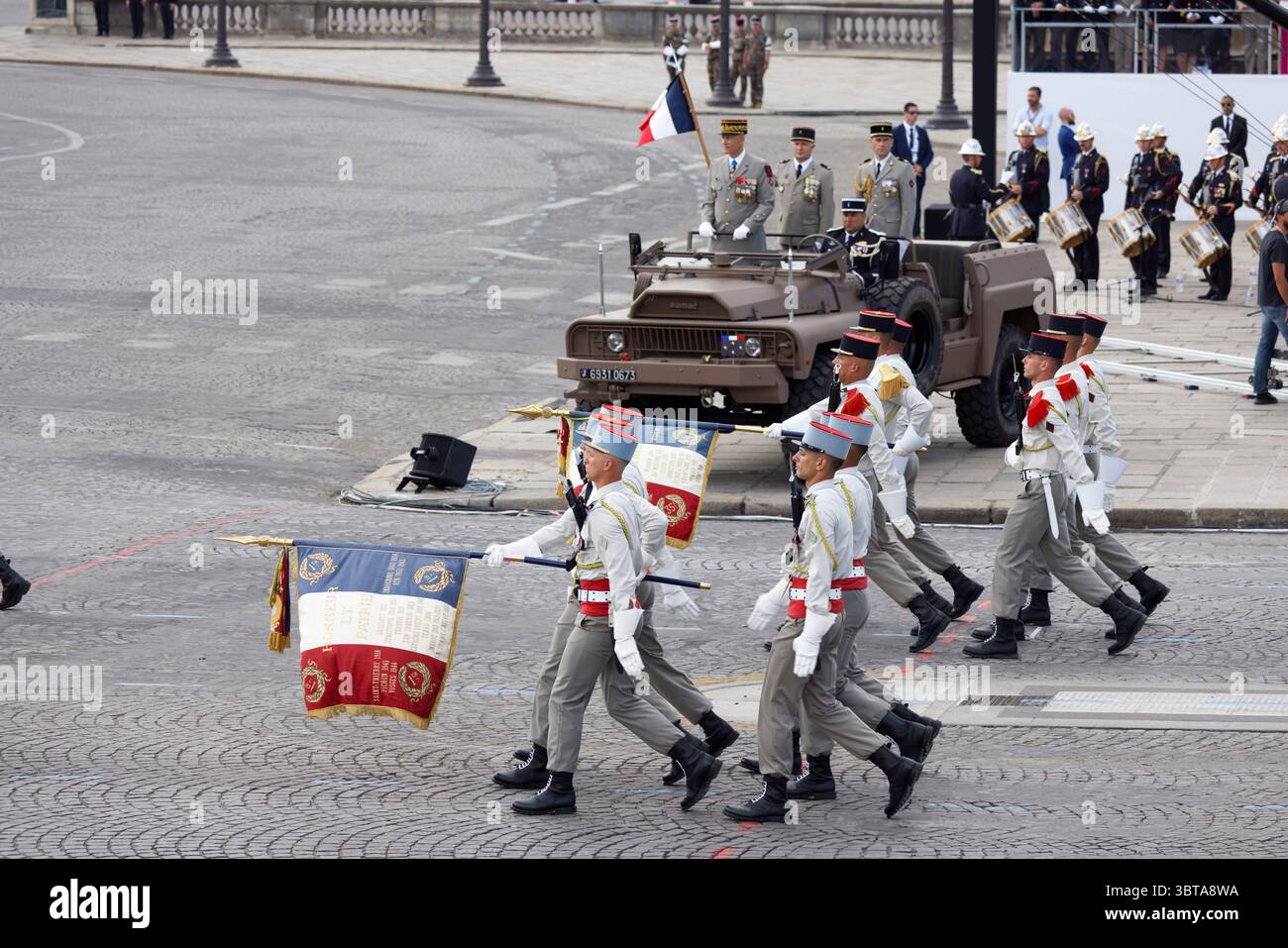 Paris, France. 14th July, 2025. Parade of foot troops during the French ...