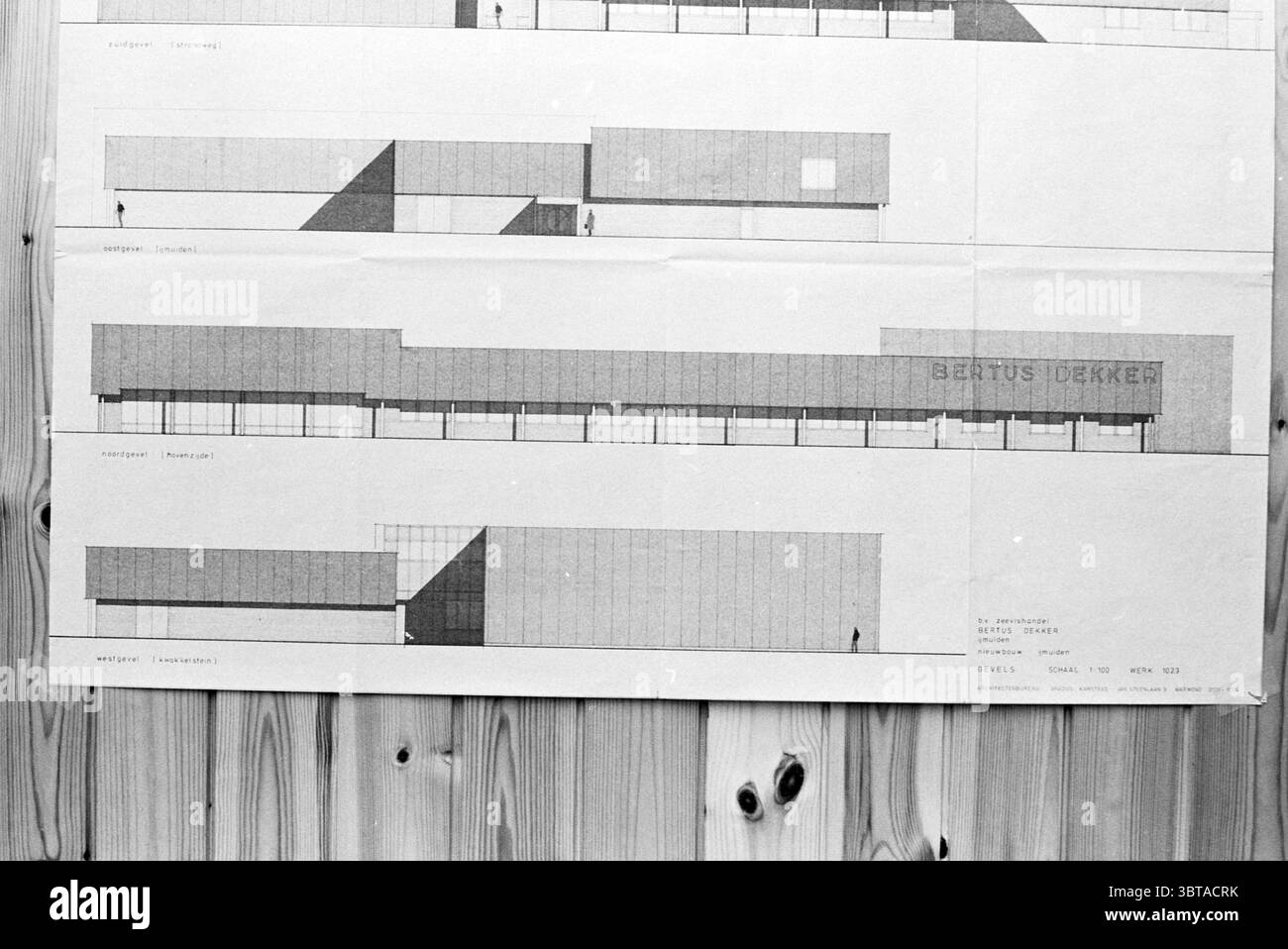Design of new construction of Bertus Dekker IJmuiden sea fishing shop ...