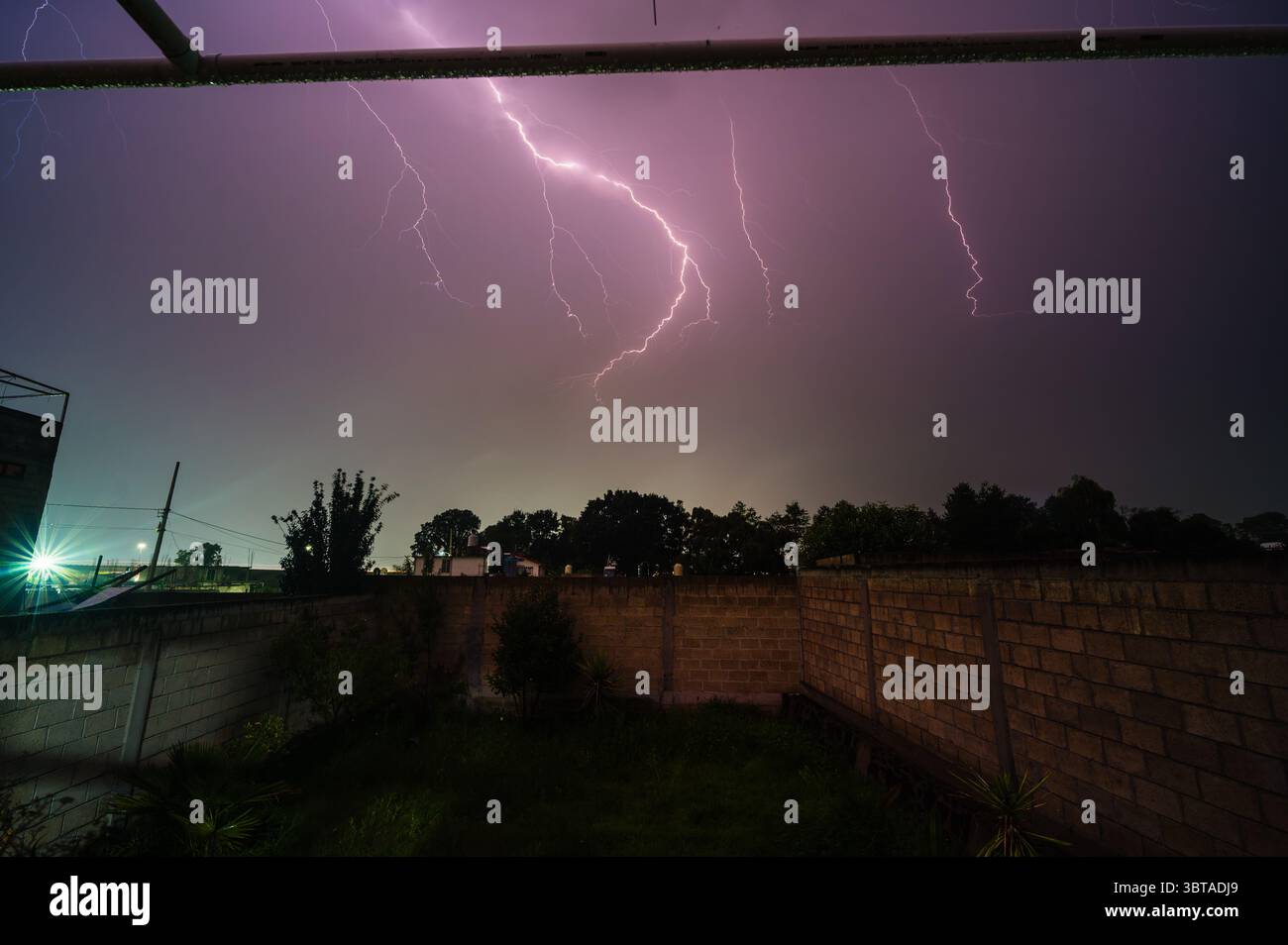 Lightning Over Jilotepec de Molina Enriquez, Mexico State Stock Photo ...