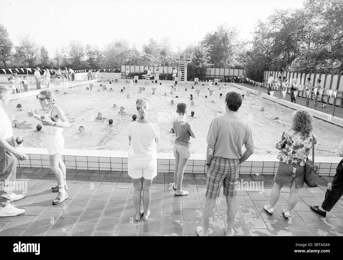 Warm water pool filled Black and White Stock Photos & Images - Alamy
