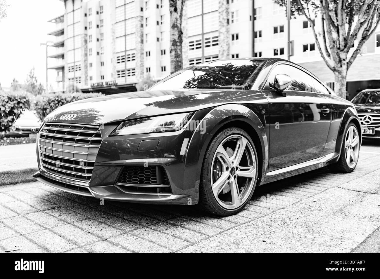 Seattle, USA - July 22, 2024: 2016 Audi TTS Coupe parked outdoor ...