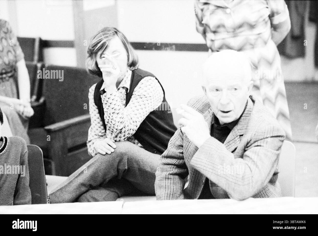 Surprised posture Black and White Stock Photos & Images - Alamy