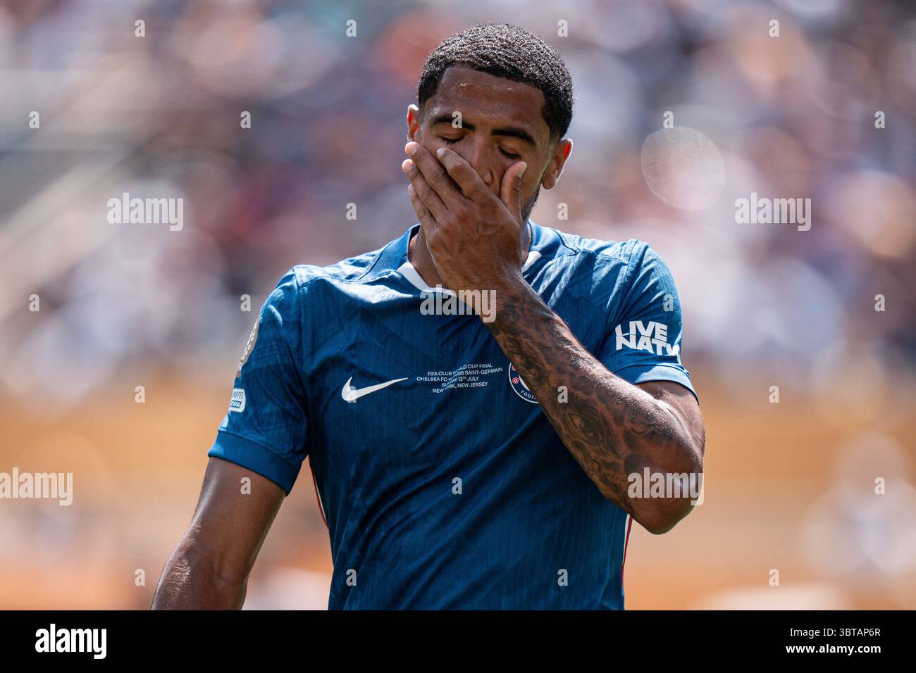 Chelsea defender Levi Colwill (6) deals with the heat during the 2025 ...