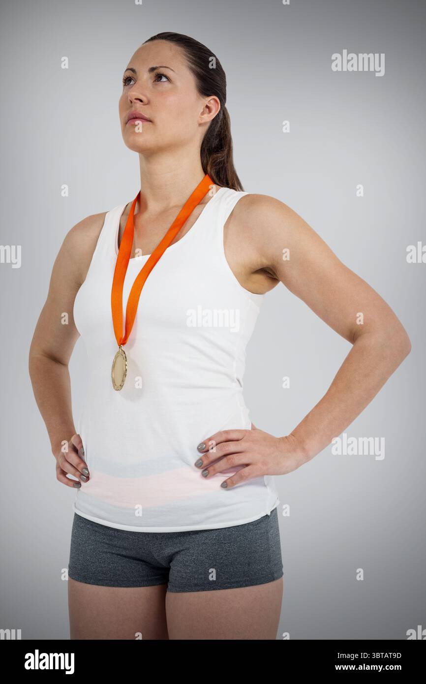 Confident sportswoman hi-res stock photography and images - Alamy