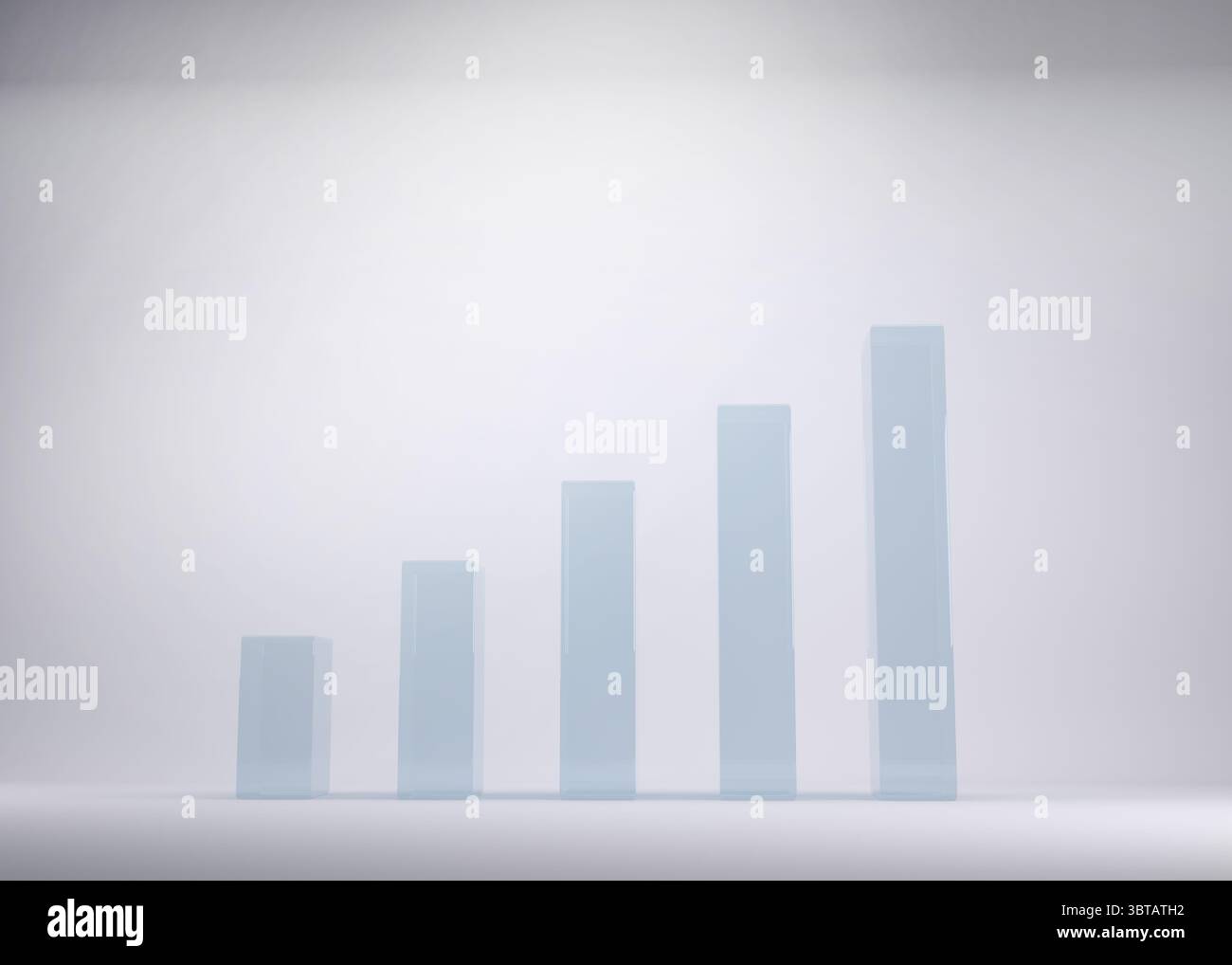 Bar chart depicting growth Stock Photo - Alamy