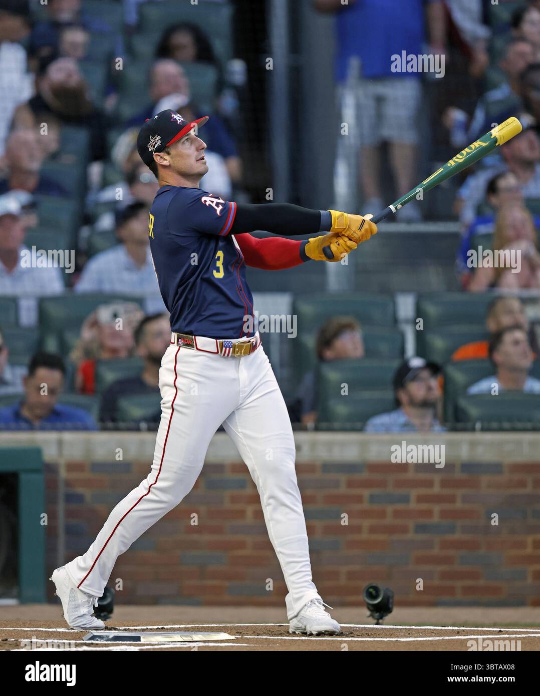 Brent Rooker of the Athletics competes in the Major League Baseball All ...