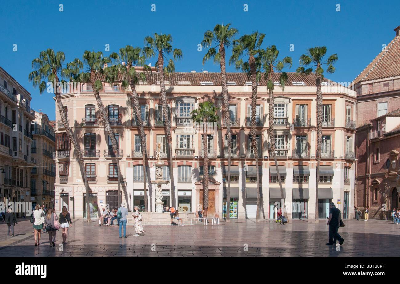 Plaza de la Constitución in Málaga, Andalucia, Spain Stock Photo - Alamy