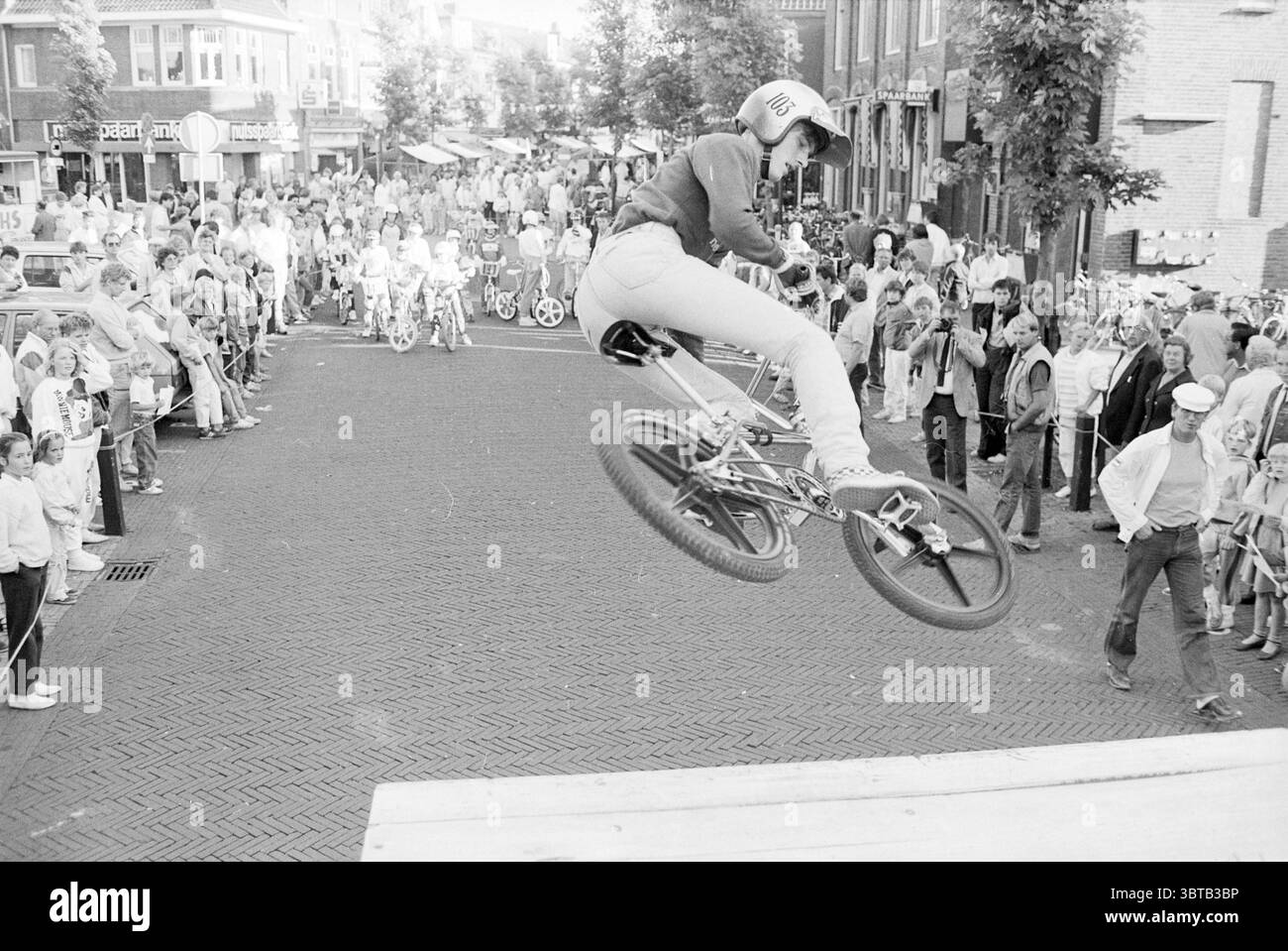 Cyclist on wide cycle Black and White Stock Photos & Images - Alamy