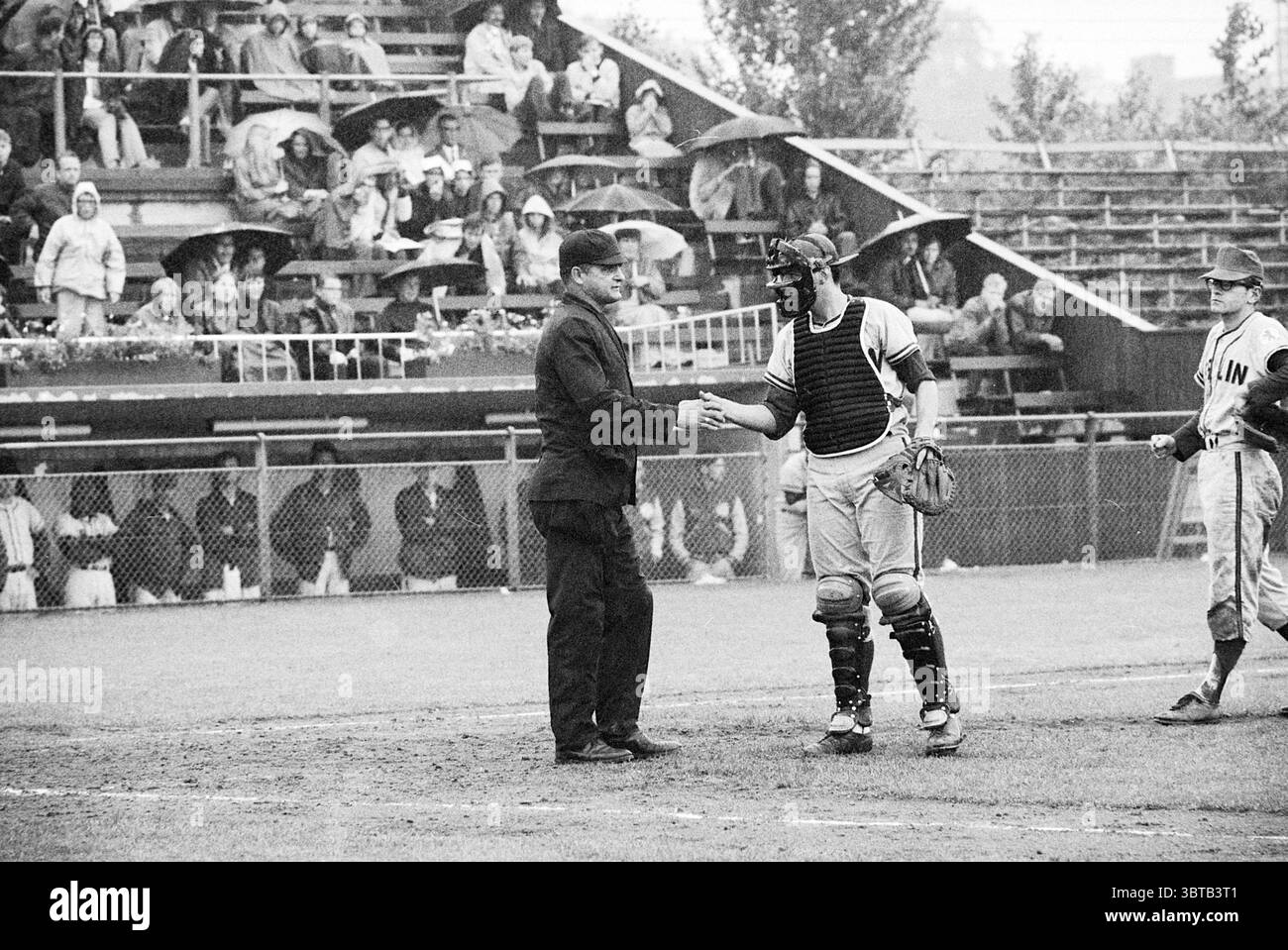 Catchers uniform features distinct horizontal stripes hi-res stock ...