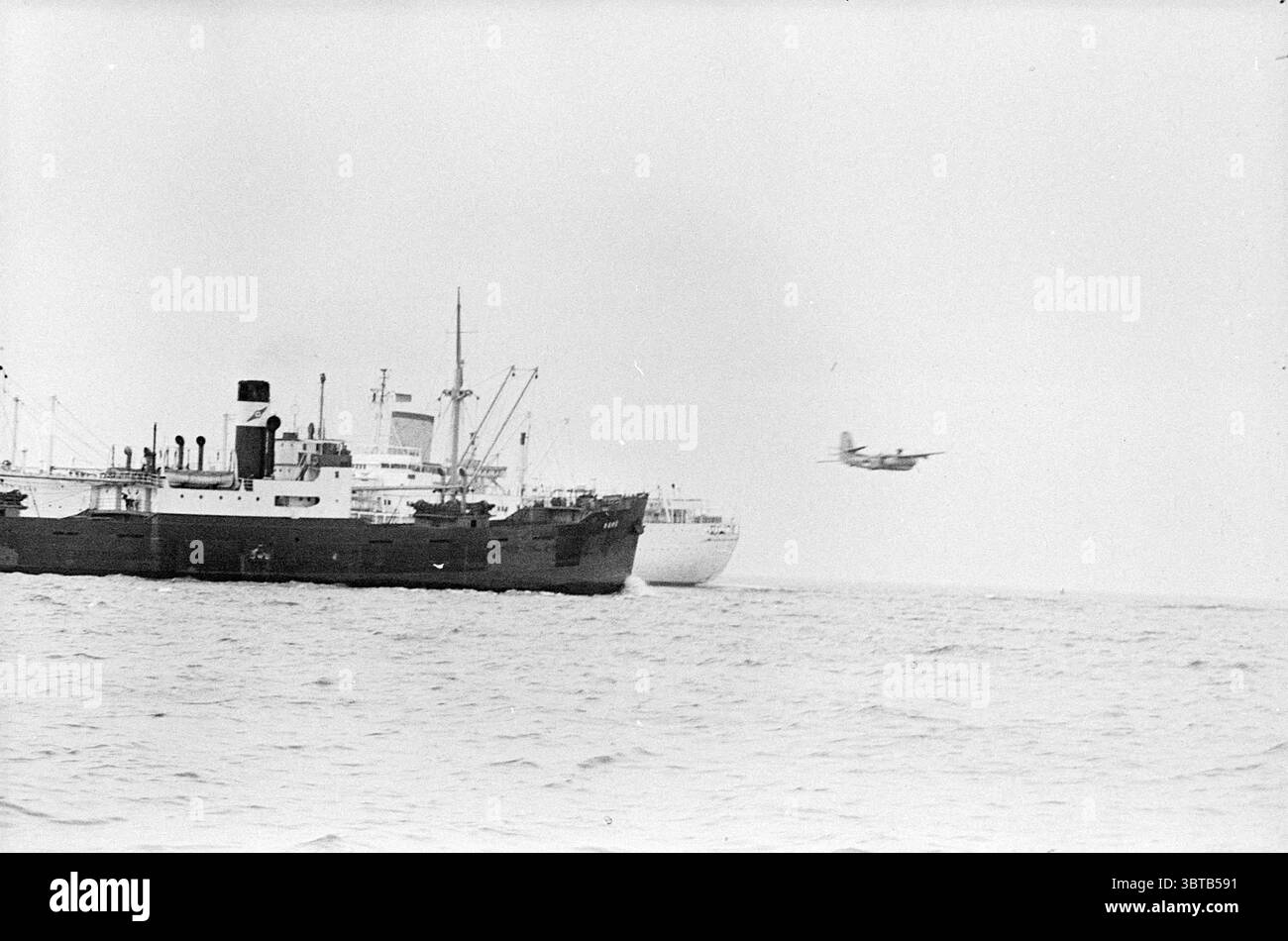 Two sailing seagoing vessels and airplane, Whizgle News, Dutch Desk ...