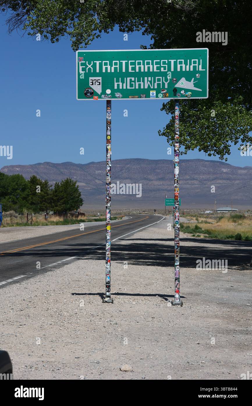 Hiko, Nevada, USA. 26th June, 2025. The Extraterrestrial Highway ...