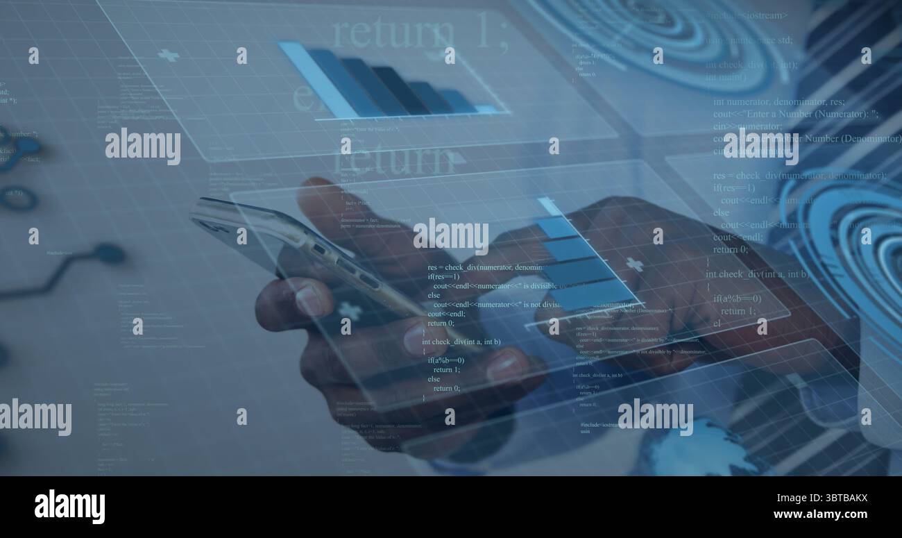 Hands interacting digital dashboard interface hi-res stock photography ...