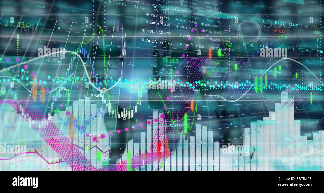 Displaying composite financial data on trading interface, with ...