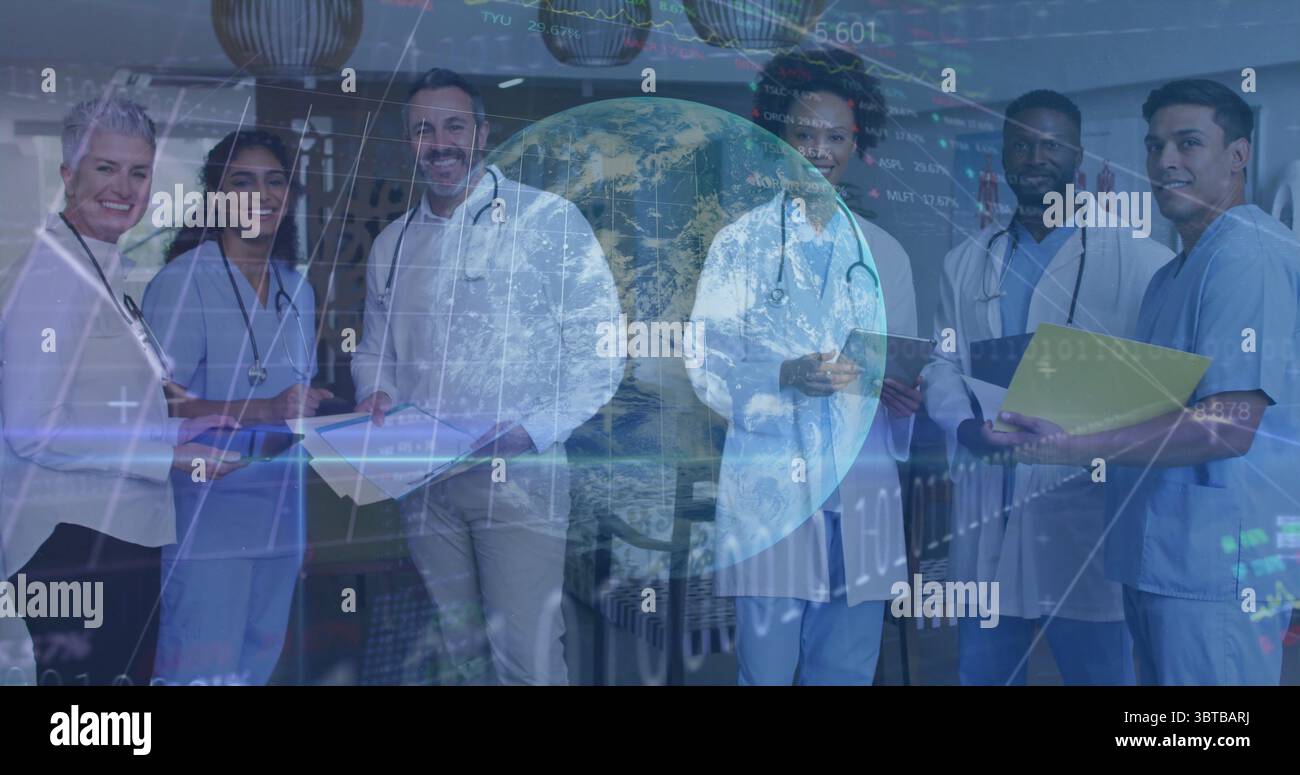 Physicians analyzing digital charts hi-res stock photography and images ...