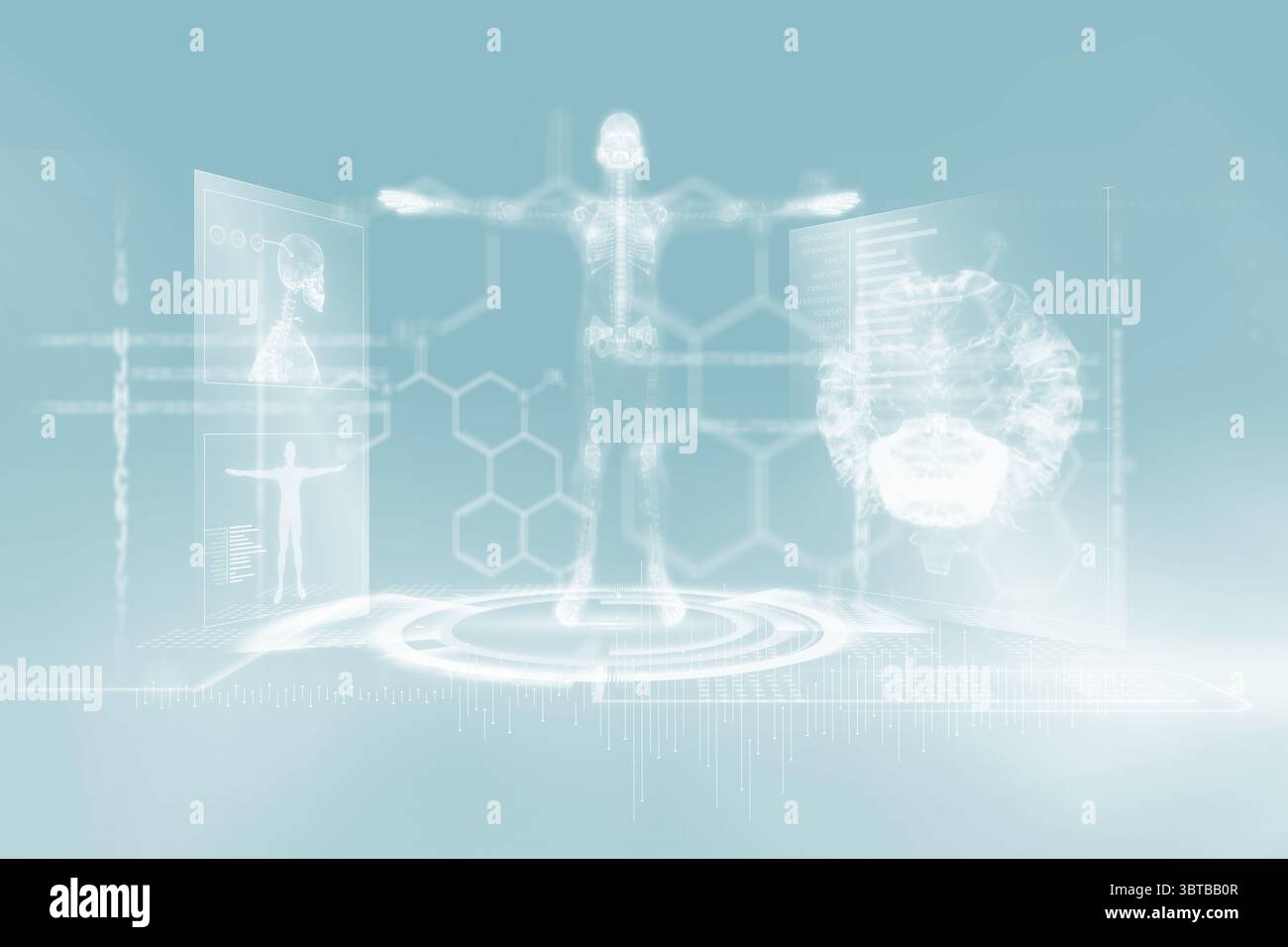 Human model in blue hi-res stock photography and images - Alamy